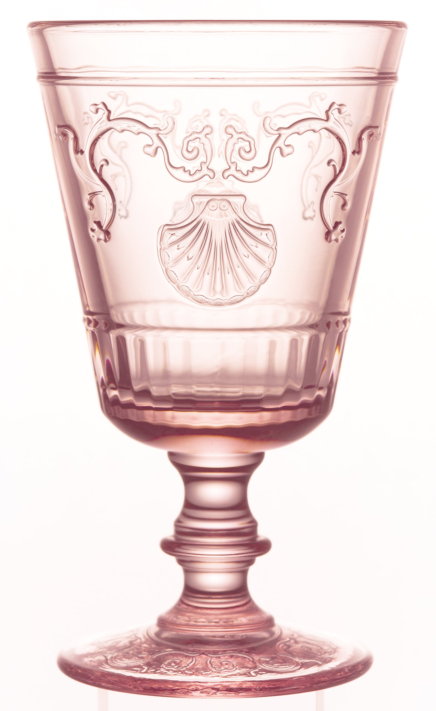 VERSAILLES STEMMED WINE GLASS PINK 25CL – La Rochère